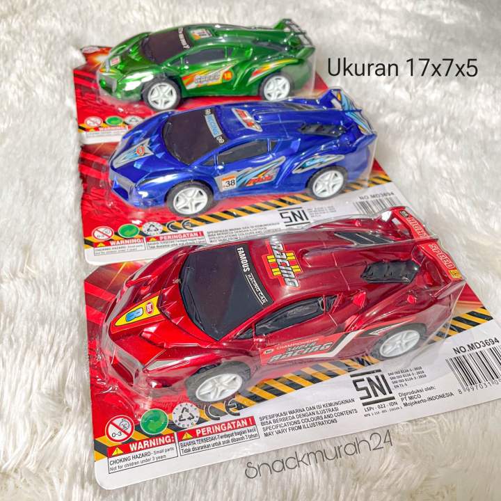 Mainan Mobil Sport Metalic Lamborghini Pull Back Super Racing | Lazada ...