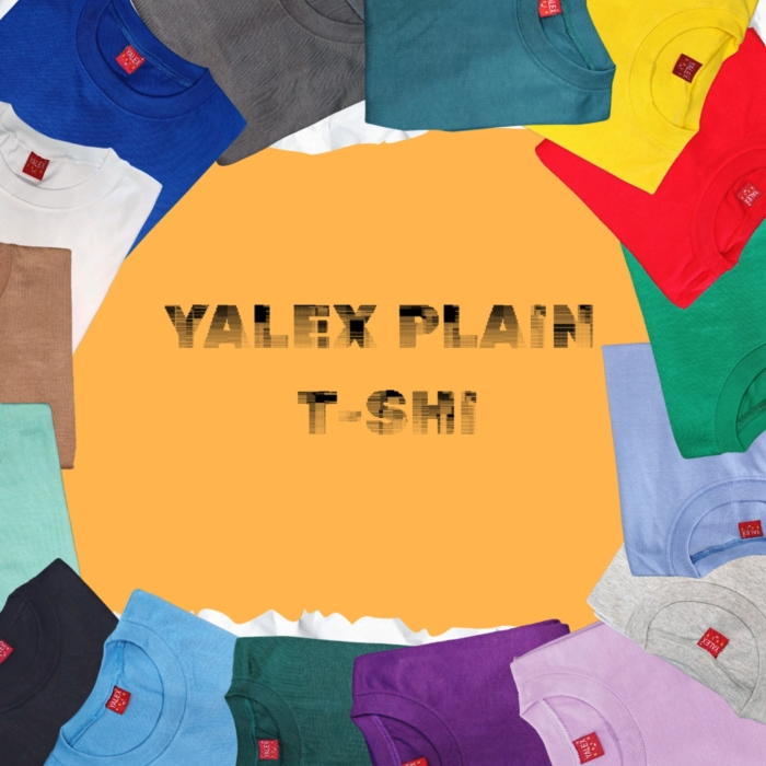 YALEX T-shirts Plain Round neck for Men and Women with FREE Ziplock ...