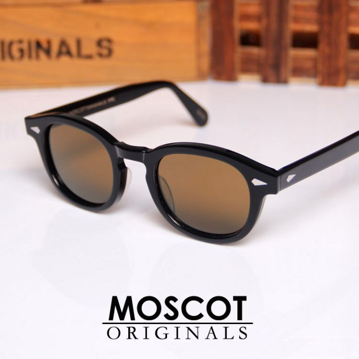 MOSCOT LEMTOSH Unisex Full round Frame Polarized Sunglasses for Myopia ...