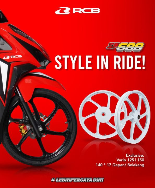 velg racing RCB sp 688 vario 125 / 150 ukuran 140 / 140 -17 | Lazada ...