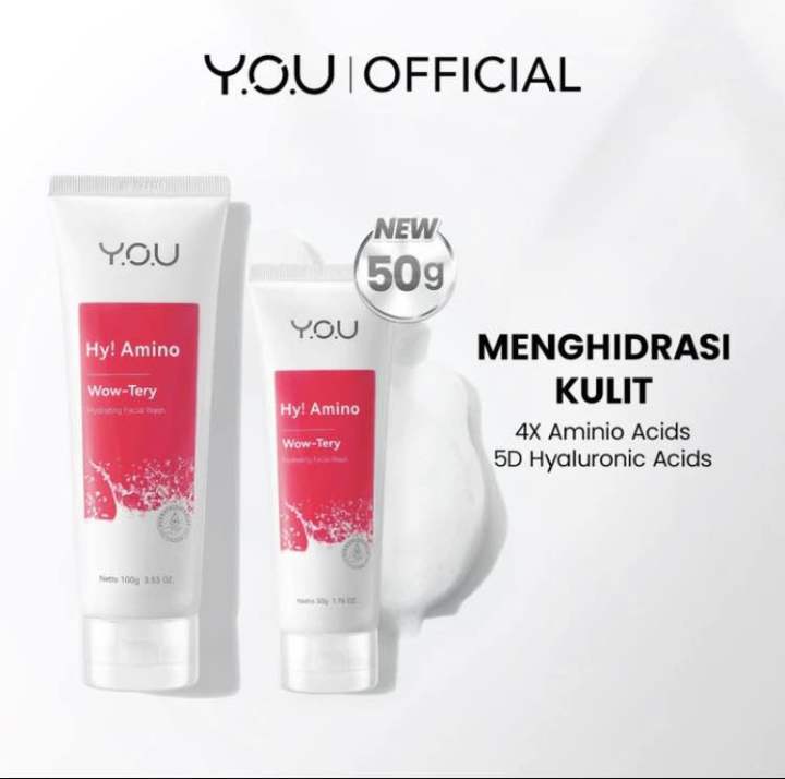 You Hy! Amino Facial Wash | Brightening | Hydrating | Anti Acne | Oil ...