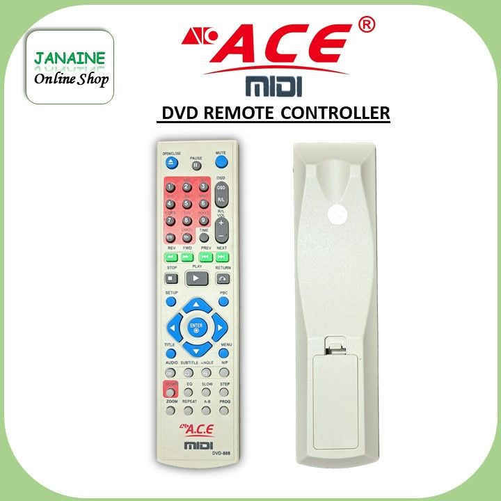 ACE MIDI REPLACEMENT DVD REMOTE CONTROLLER | Lazada PH