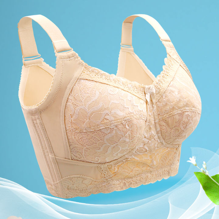 Wireless Full Cup Bra Comfortable Chest Binding Underwear Show Small ...