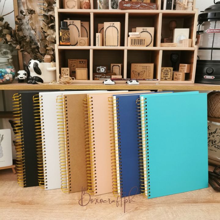 [Boxocraftph] B5 (7x10") 150 Sheets Large Hardcover Gold Spiral ...