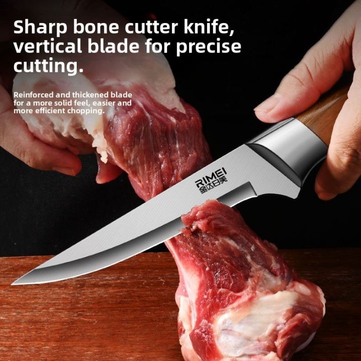 RIMEI | Pig Butchering Knife Set Commercial Sharp Cutting Knife ...