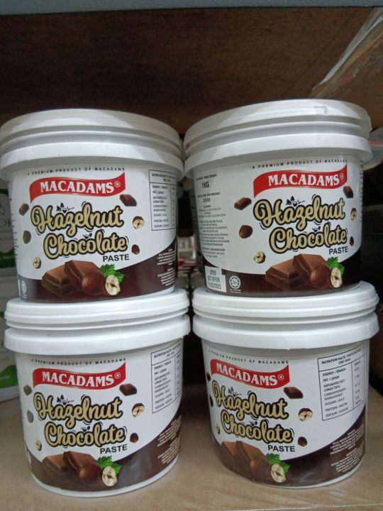 #New Stock#Macadams Hazelnut Chocolate Paste Spread 1kg | Lazada