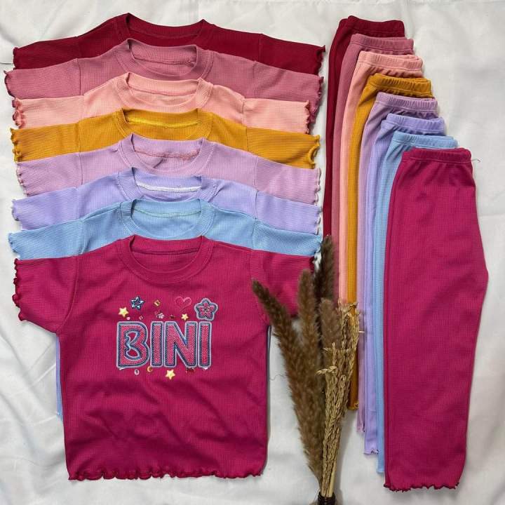 BINI terno pajama BINI design for kids | Lazada PH