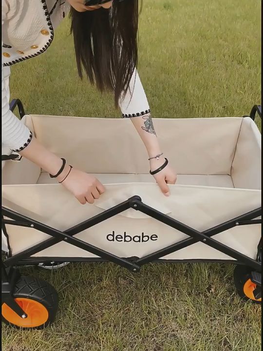 Heavy Duty Collapsible Folding and Rolling Outdoor Utility Wagon for ...