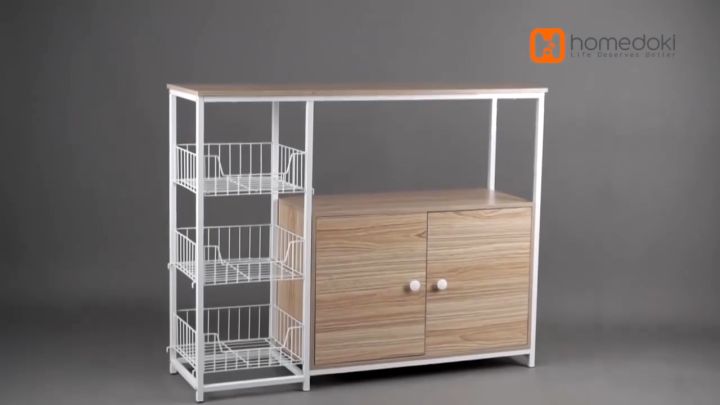 IGO Kitchen Cabinet Storage Kitchen Organizer 4 Tier Kitchen Storage ...