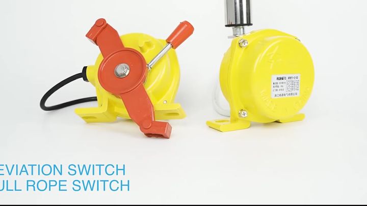Belt Conveyor Pull Switch 2-Way Safety Emergency Stop Rope Switch ...