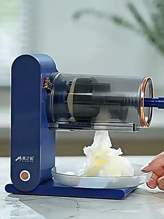 Electric ice cream machine Self made fruit Shaved ice Full automatic ...