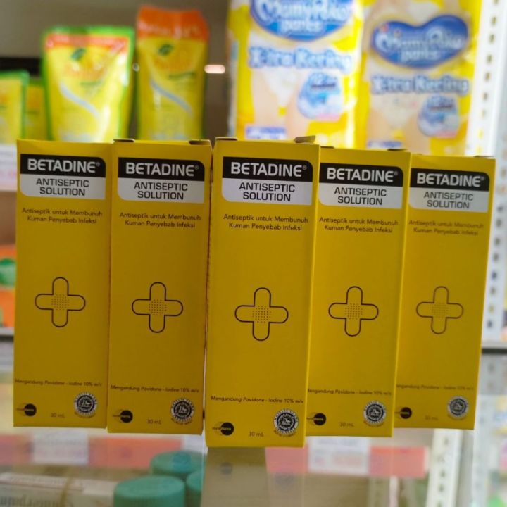 Betadine Antiseptic Solution antiseptik 30 ML / ANTISEPTIK BETADIN 30ML / BETADIN OBAT MERAH ...