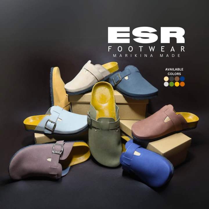 ESR CLOG MARIKINA MADE SUEDE FAUX LEATHER UNISEX | Lazada PH