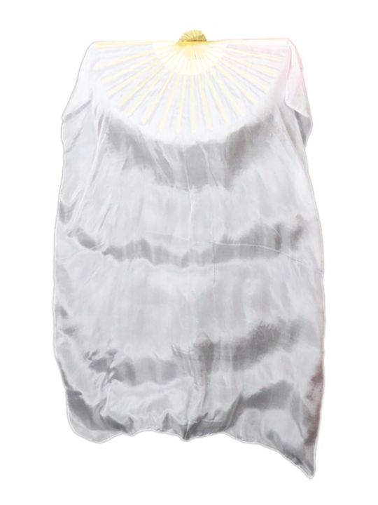 Silk Dance Fan Pure White Children's Fan Small River Long Silk Fan ...