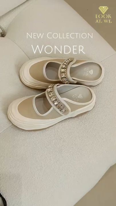 Look.At.We - Wonder Leaf รองเท้า รองเท้าผู้หญิง รองเท้าคัชชูเปิดส้น สี ...
