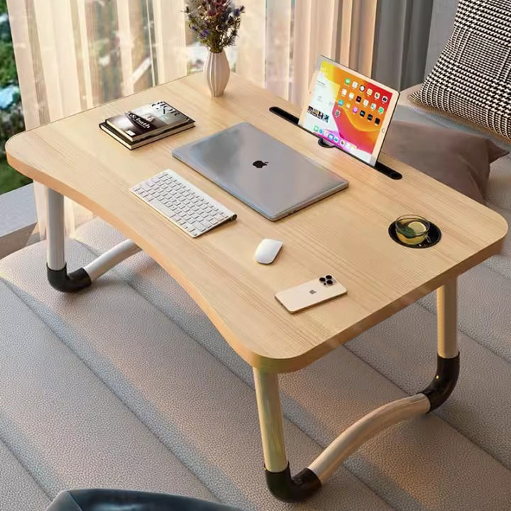 VOVOVA study table 60x40cm portable folding table wooden computer table ...