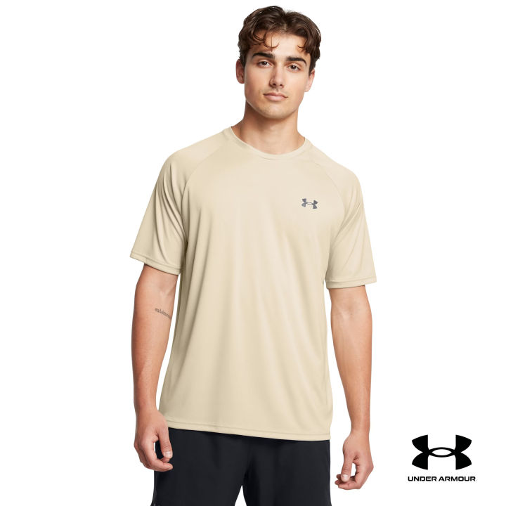 Under Armour Men's UA Velocity Short Sleeve - BROWN (289) | Lazada ...