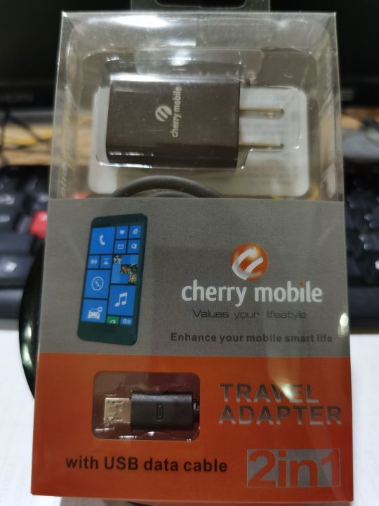 CHERRY MOBILE 2in1 TRAVEL ADAPTER CHARGER | Lazada PH