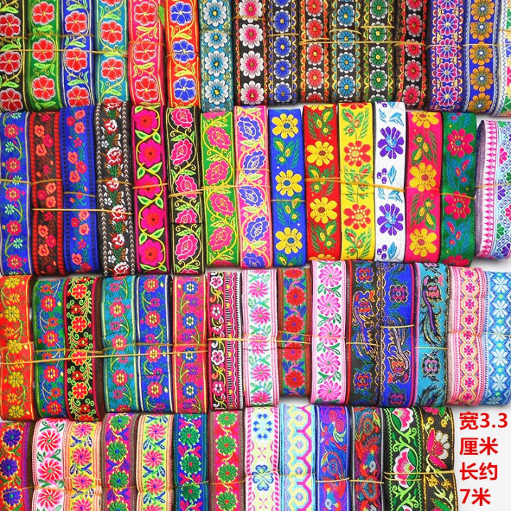 3.3cm Wide Ethnic Style Laciness Ethnic Minority Clothing Accessories ...