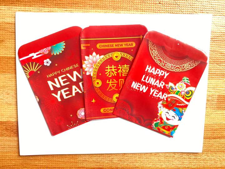 Angpao Imlek Ukuran 7x12 cm Uang Dilipat 1x hongpao Amplop Imlek Angpao ...