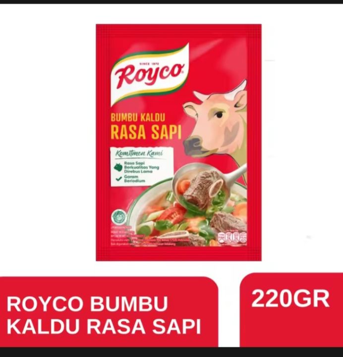 ROYCO SAPI Bumbu Kaldu Penyedap Rasa Sapi 220G | Lazada Indonesia