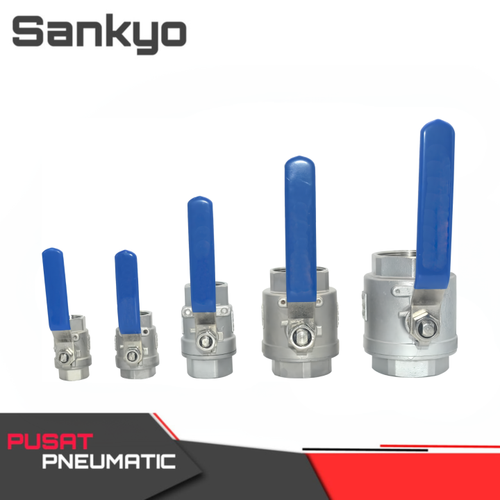 3" Ball Valve Sankyo Type 2Pc Body Ball Valve Stainless Stop Kran Stainless Type 2pc Body 3 ...