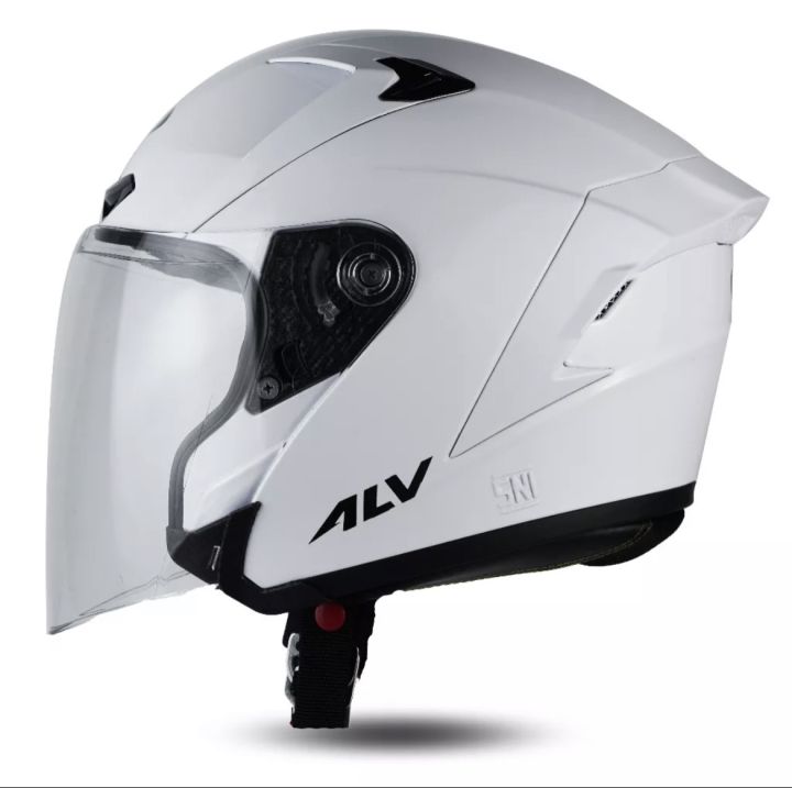HELM ALV ULTRON SOLID HELM HALF FACE TERBARU SINGEL VISOR | Lazada ...