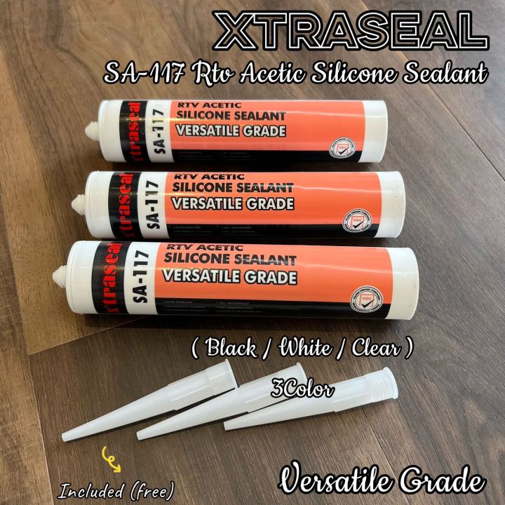 XTRASEAL RTV ACETIC SILICONE SEALANT VERSATILE GRADE / SILICON / white black clear | Lazada