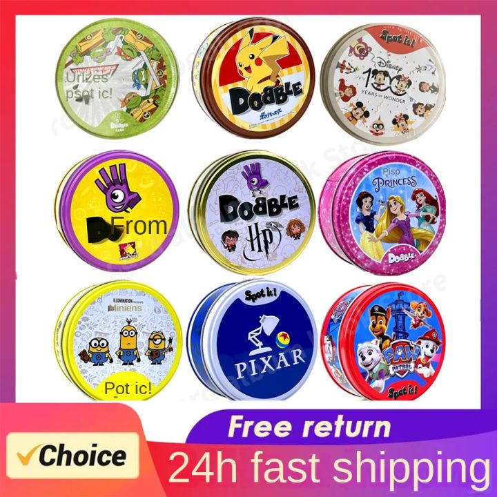 Dobble Spot It 100 Years Disney Princess Paw Patrol Pixar Marvel Harry ...