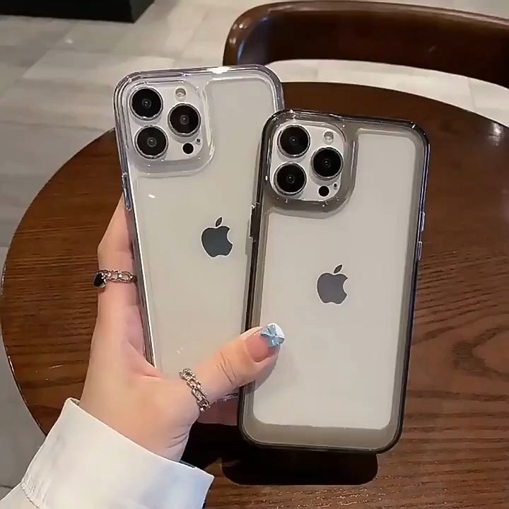 ARMOR ACRYLIC CLEAR CASE iPhone 11 12 13 14 15 PRO MAX X XR XS 7 8 PLUS ...