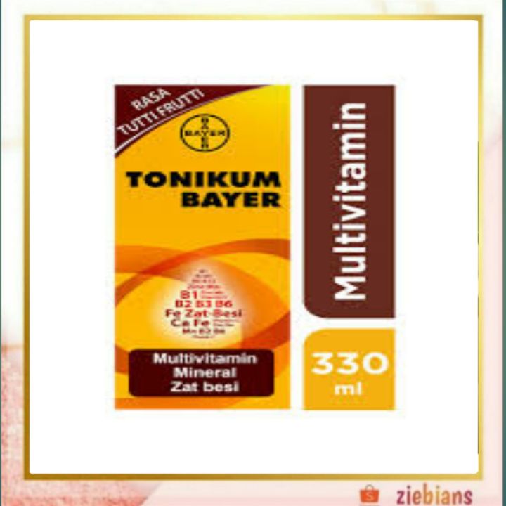Tonikum Buyer 330ml Multivitamin & Mineral ,Zat Besi ,Vitamin Penambah Darah,Vitamin B1,B2,B3,B6 ...