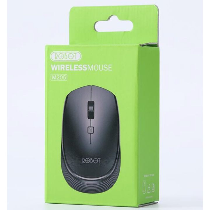 Mouse Wireless Robot M205 Black (Without Baterry) | Lazada Indonesia