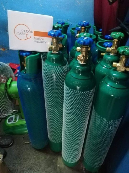 15lbs Oxygen Tank with content and Regulator Complete Set Ready to use ...