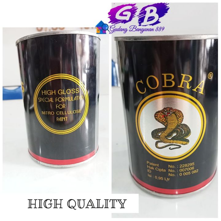THINNER PENGENCER CAT MERK COBRA 1LITER | Lazada Indonesia