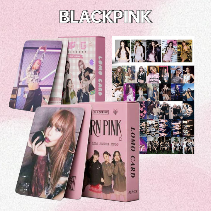 55pcs/box BLACKPINK Photocard JENNIE ROSE LISA JISOO Korea Album HD ...