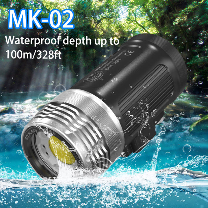 Seafrogs New Updated MK-02 Diving Led Flashlights Underwater 100m Torch ...