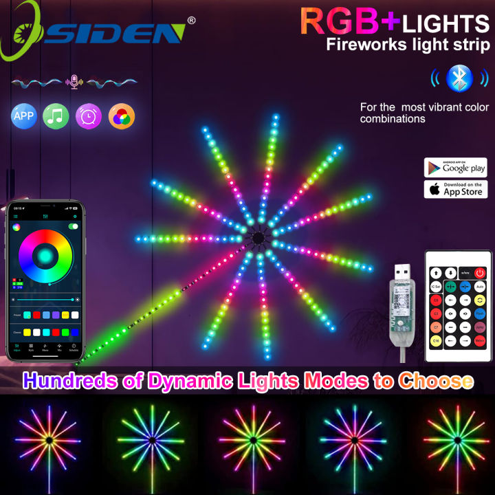 213 dynamic modes, smart fireworks LED lights, ARGB fantasy, Remote ...