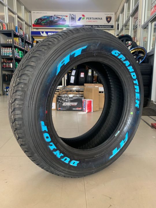 265/60r18 DUNLOP AT25 ตัวหนังสือขาว🇹🇭 ยางใหม่กริ๊ปปี2023🇹🇭ราคา1เส้น แถม ...