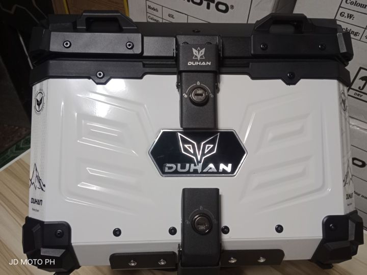 DUHAN V8 WHITE ARCTIC ALLOY TOP BOX ‼️ 45L with FREEBIES | Lazada PH