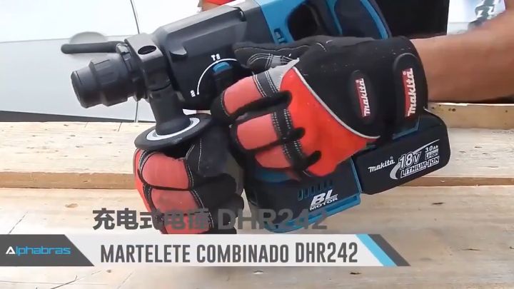 Makita DHR242 18V 24mm Brushless Rotary Hammer Kit - Includes 2x 6Ah ...