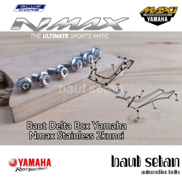 Baut nmax fullset delta box yamaha nmax | Lazada Indonesia