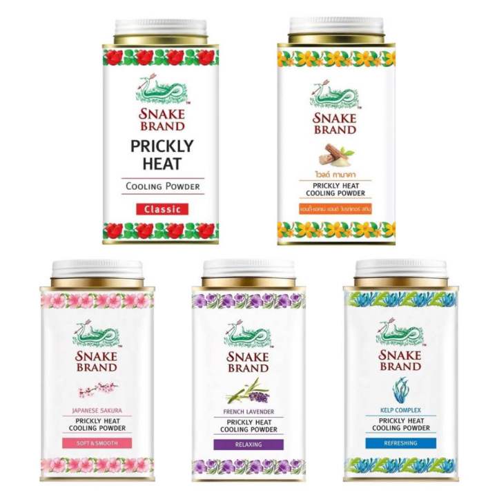 Thailand Snake Brand Prickly Heat Cooling Powder 🇨🇷 | Lazada