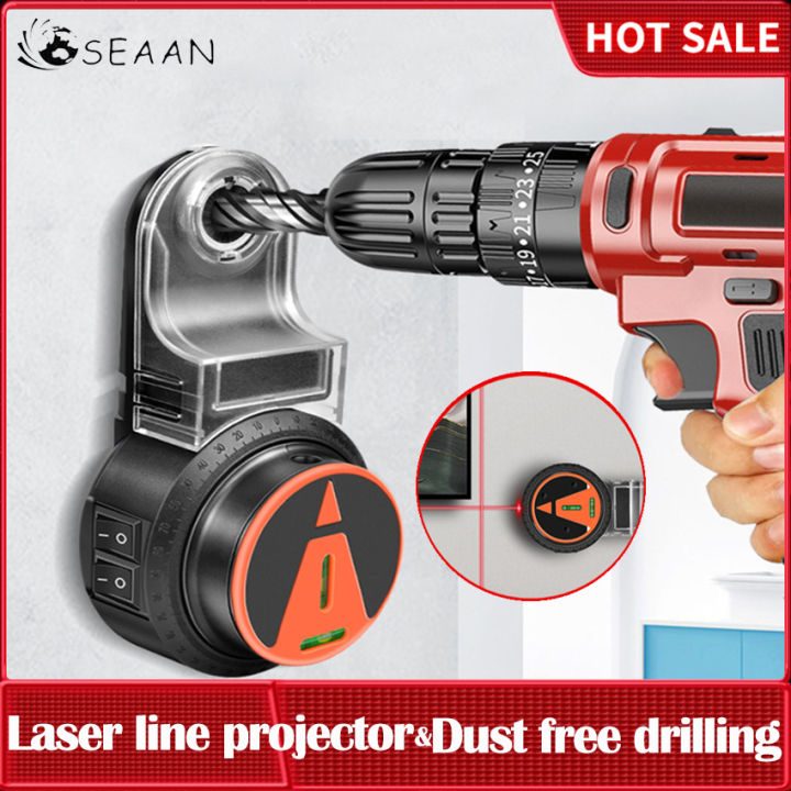 Electric Drilling Dust Collector 360° Laser Class 2 In 1 Wall Suction ...
