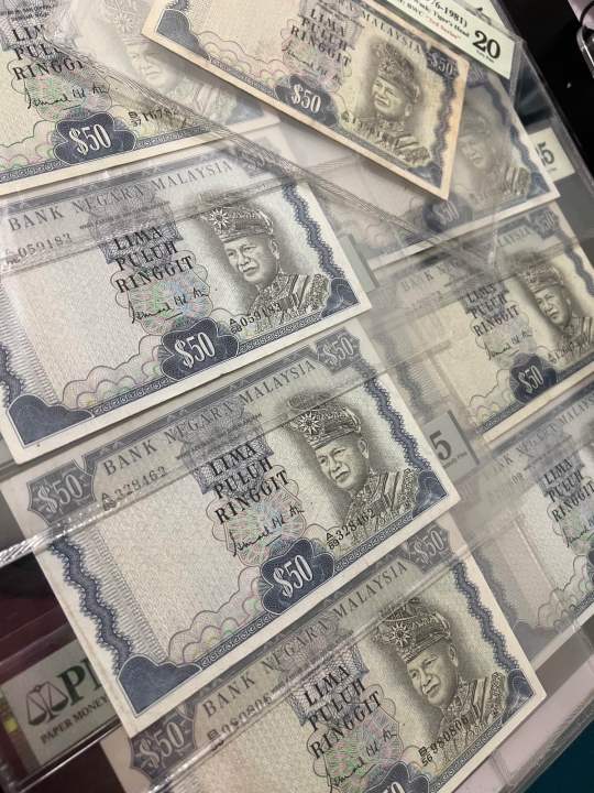 AJ STAR COLLECTION - 1976 RM50 3rd Series old banknote duit lama | Lazada