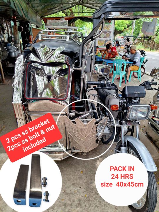 sidecar kalasag decepticon motorcycle shield stainless shield | Lazada PH