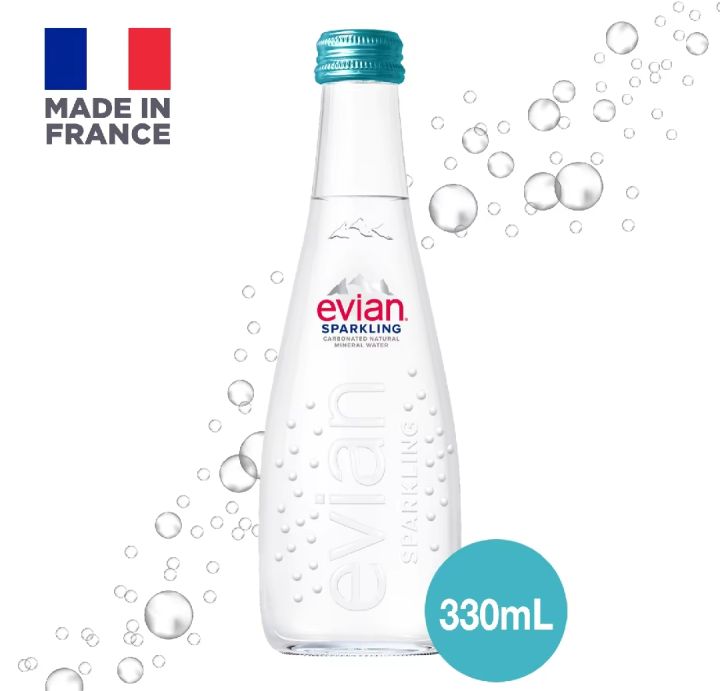 EVIAN Natural Sparkling Water 330ml x 20 | Lazada PH