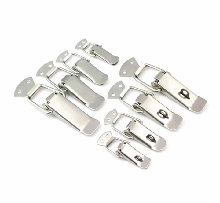 304 STAINLESS Cabinet Boxes Spring Loaded Latch Catch Toggle Hasp ...
