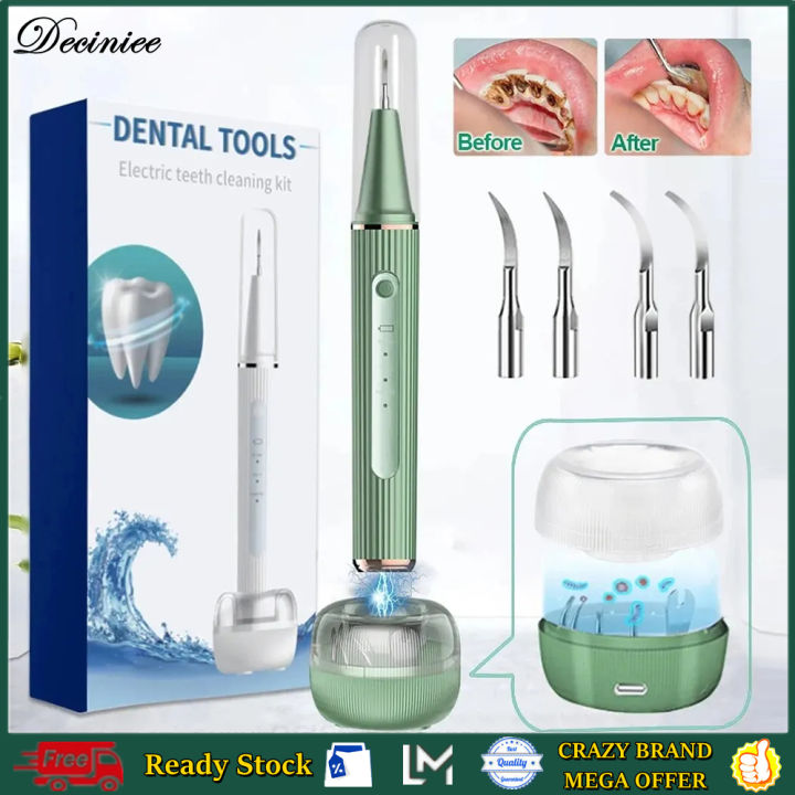 Ultrasonic Dental Cleaner Scaler Teeth Tartar Eliminator Plaque ...