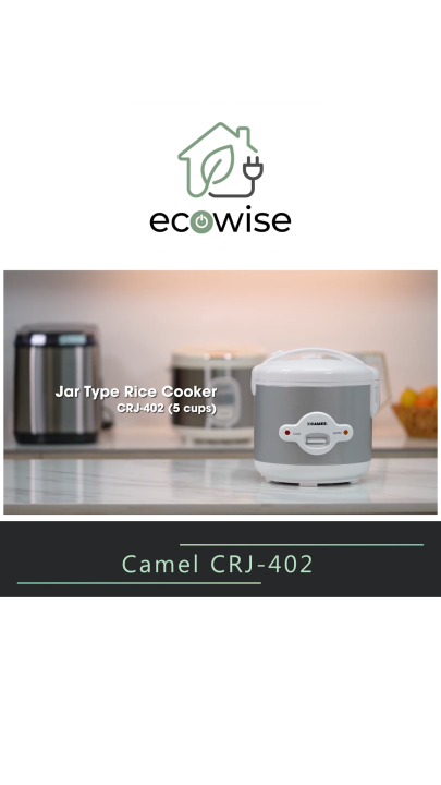 EcoWise Camel CRJ-402 Jar Type Rice Cooker - Compact 1.0L Capacity ...