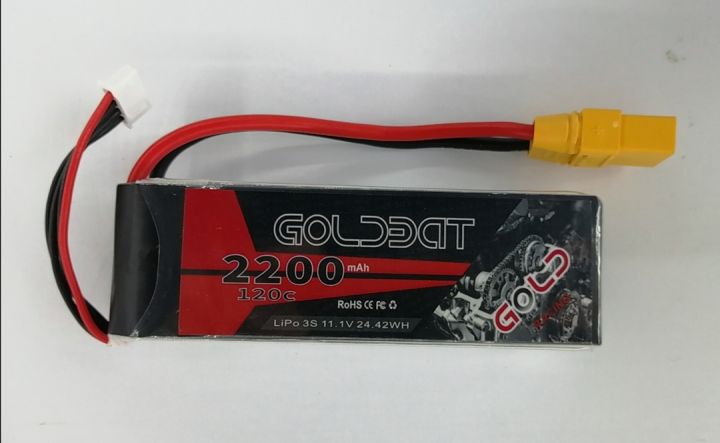 11.1v 2200mah 3S GOLDBAT LIPO BATTERY 120C with xt90 connector | Lazada PH
